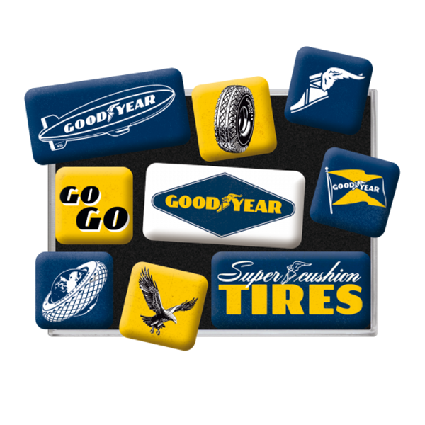 Goodyear Wing Foot Logo 1901 - Drops Eske - METALLSKILT.NO