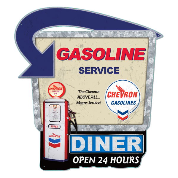 Olje & Bensin - METALLSKILT.NO